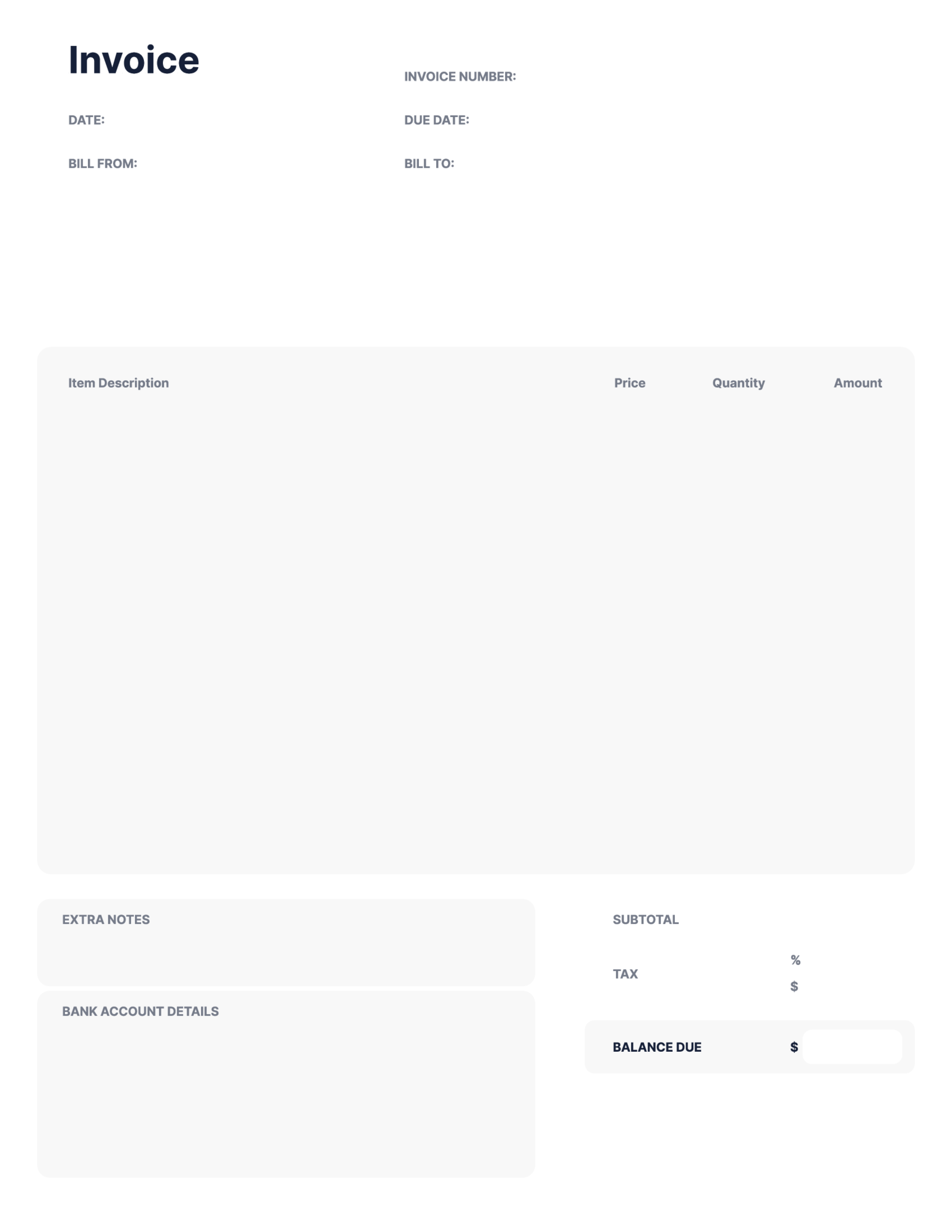 Free Used Car Invoice generator - Download PDF